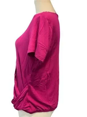 G by Giuliana | Tops | G By Giuliana Fuchsia Draped Short Sleeve Top S ...